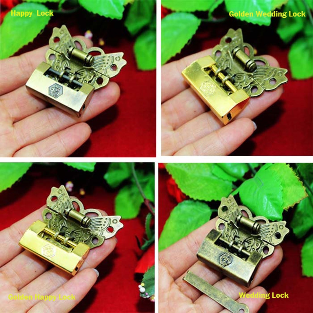 Alloy Antique Chinese Key Padlock butterfly Latch 45mm - Etsy