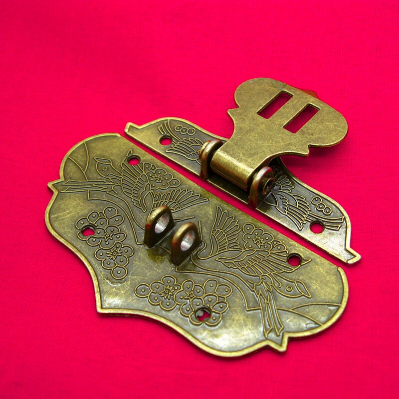 Pair of Retro Phoenix Hasp Bronze Double Hole Latches Wooden - Etsy