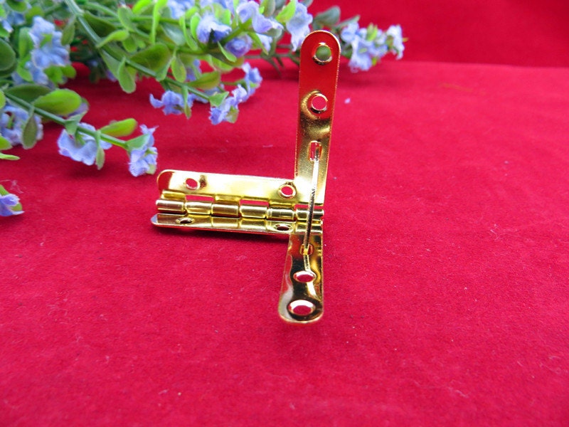 10 Support Bracket Hinges Vintage Yellow Bronze Fixed Gift | Etsy