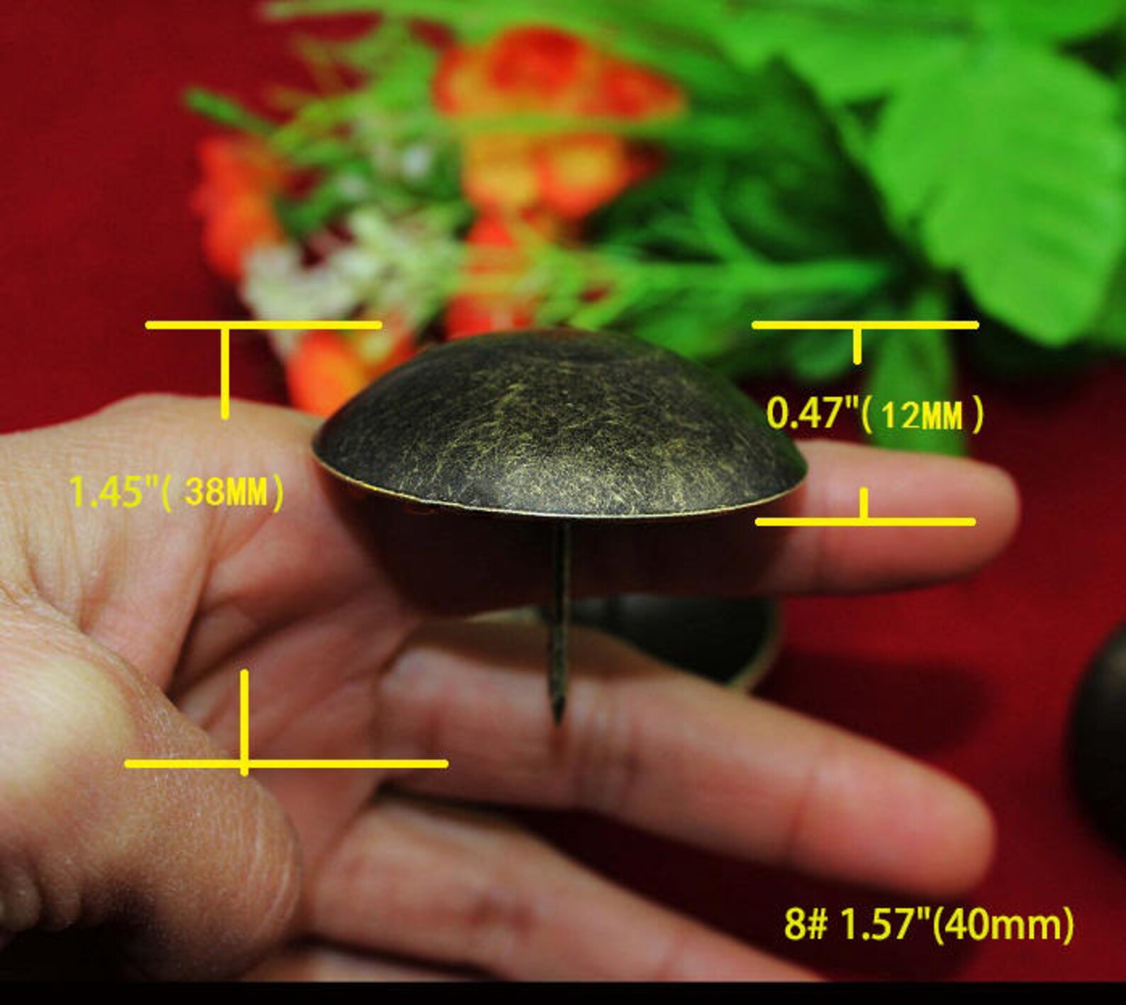 Vintage Door Tacks Round Head Upholstery Iron Décor Big Nail - Etsy