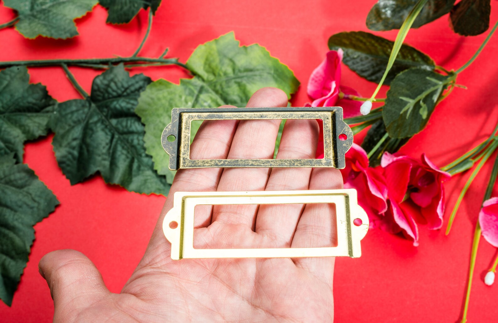 5 or 20 Classical Frames Holder Bronze White Metal Tags - Etsy