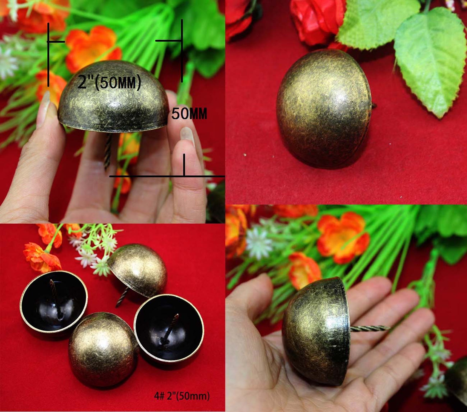 Vintage Door Tacks Round Head Upholstery Iron Décor Big Nail - Etsy