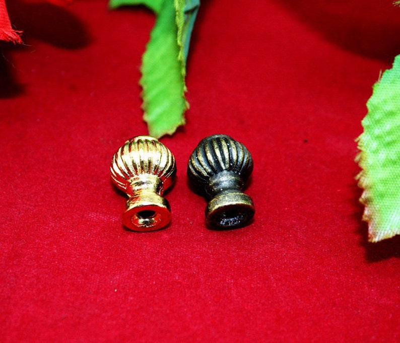 5 Lamp Knobs Ancient Metal Drawer Bureau Lantern Pulls | Etsy