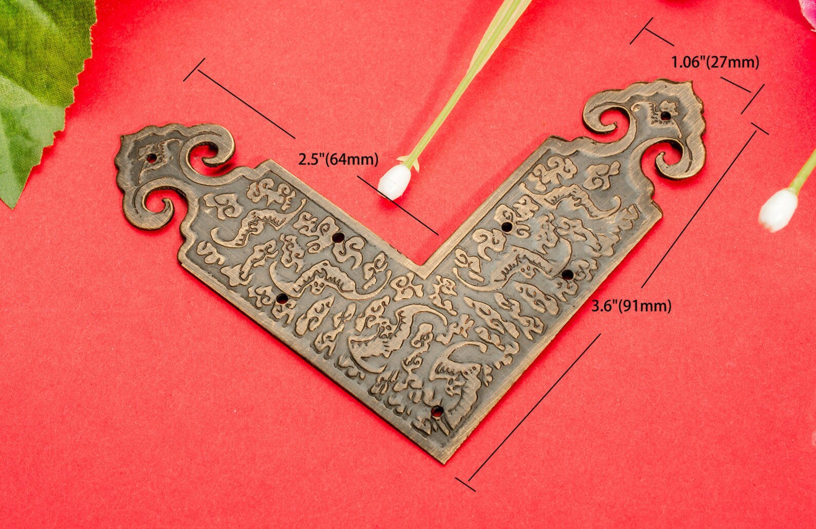 Bat L Trims Brass Right Angle Corner Protection Accent - Etsy