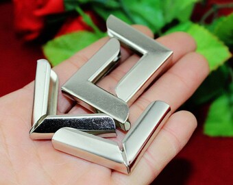 8 Silver Iron Bookend Book Corners Protectors for - Etsy