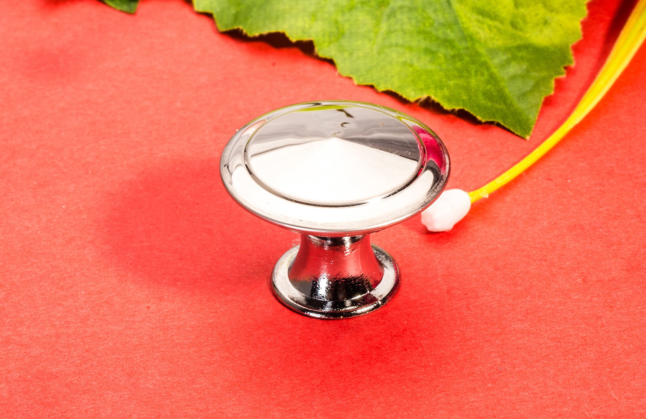 5 Silver Smooth Knobs Round Single Hole Stainless Steel - Etsy