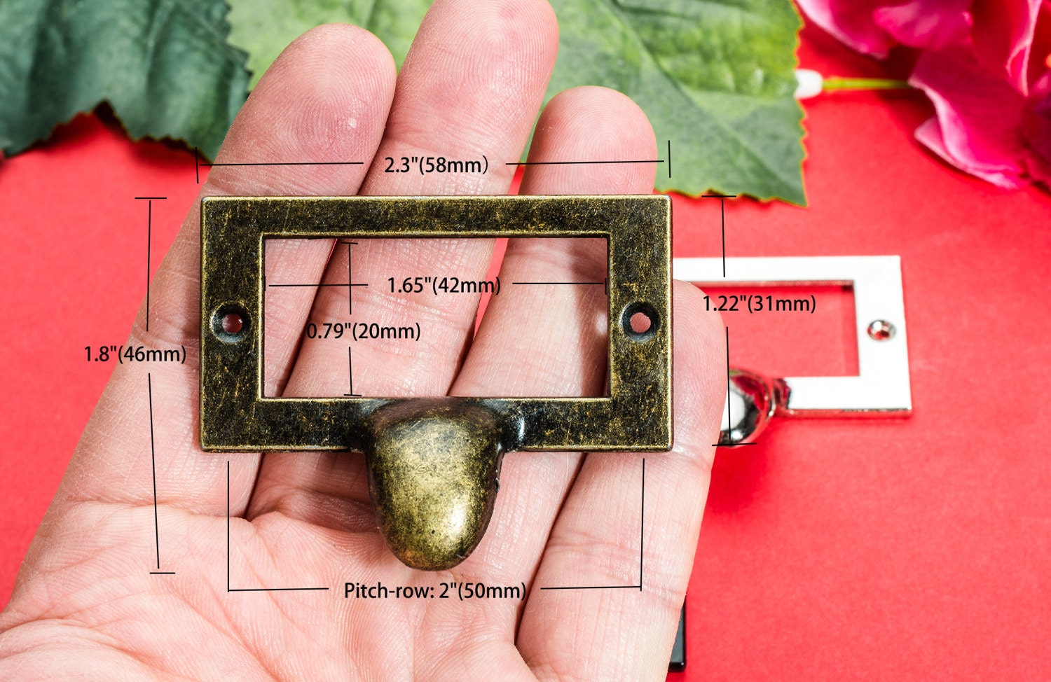 4 Tags Plate Frames Holder Metal Drawer Chest Tag Card - Etsy