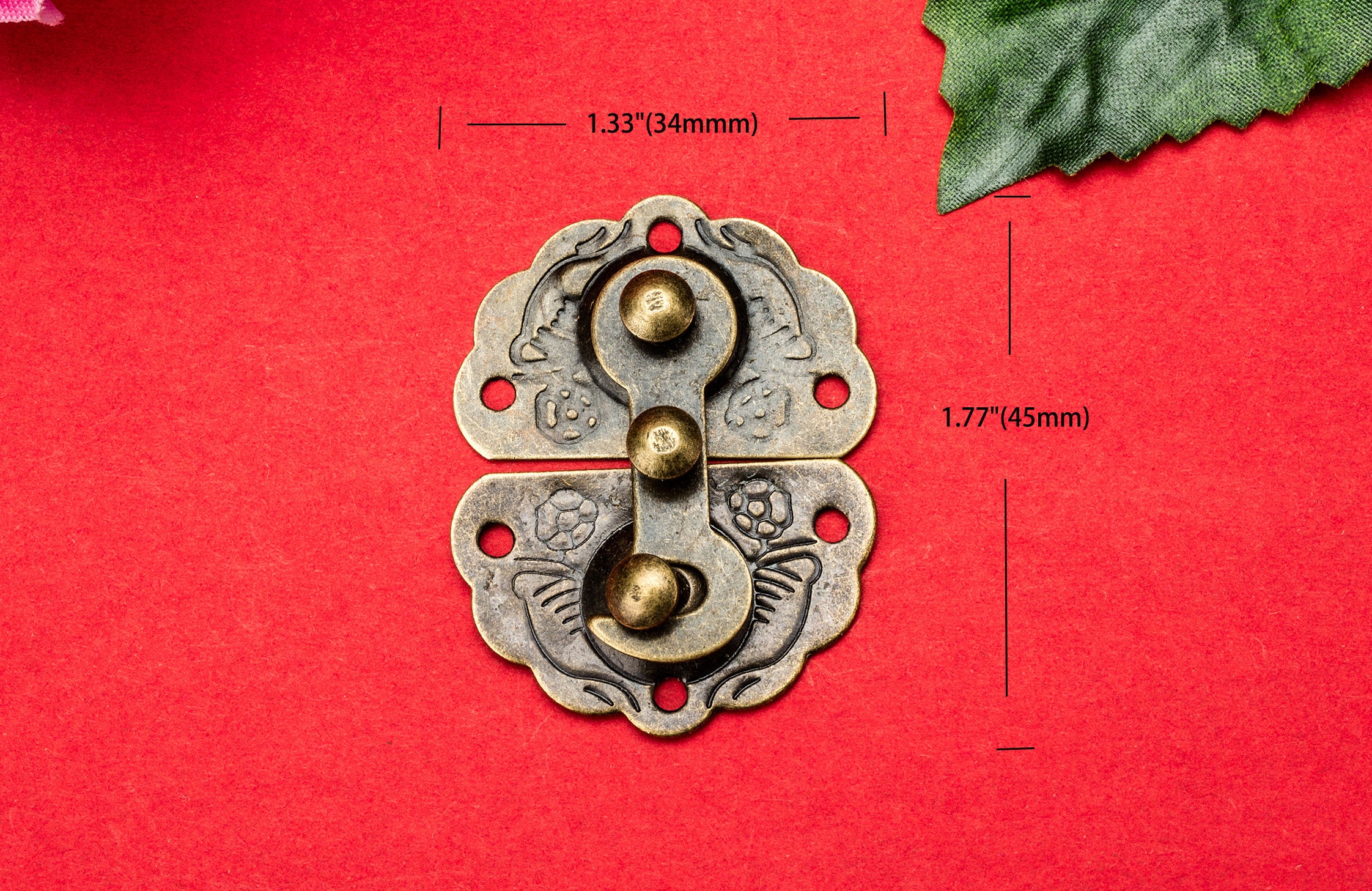 4 Right Hook Hasps Restoring Iron Lock Catch Latches Gift | Etsy