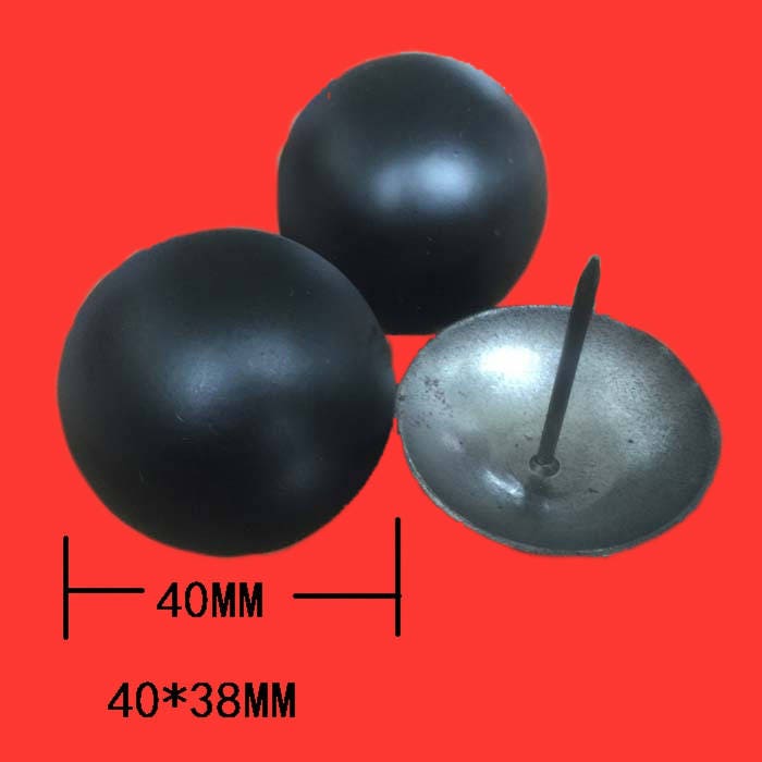 10 Large Head Tacks Nail Vintage Half Round Upholstery Iron - Etsy
