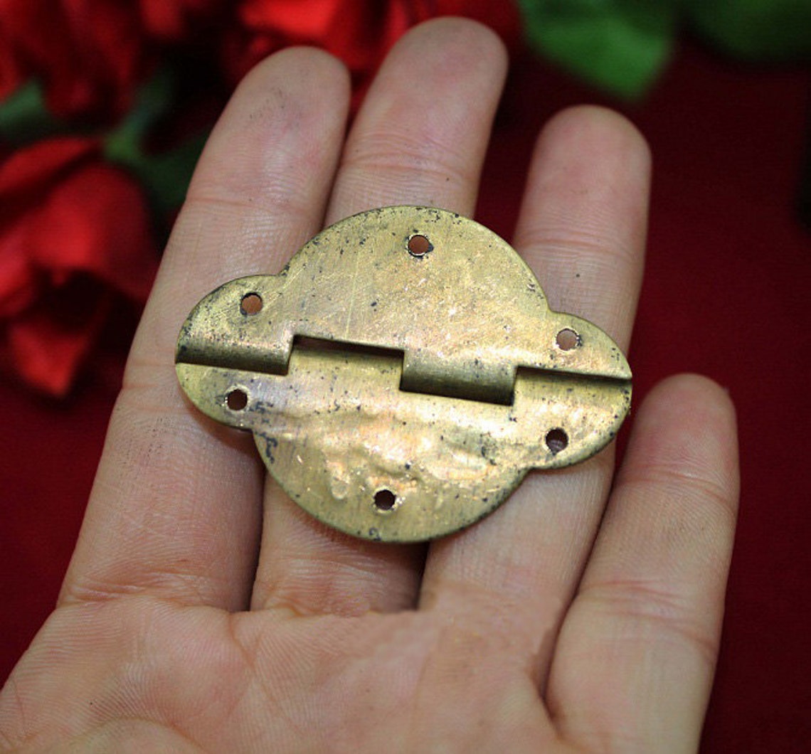 Pair of Brass Flower Hinges Classical 180 Degree Wooden Gift - Etsy