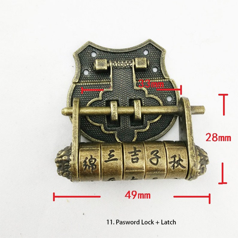 Peach Latches40mmlock Bronze Hasp Alloy Catch Jewel Box | Etsy