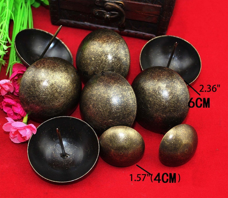 Vintage Door Tacks Round Head Upholstery Iron Décor Big Nail - Etsy