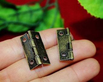 4 Crown Head Hinges Bronze Iron Box Chest Imperial Butt - Etsy