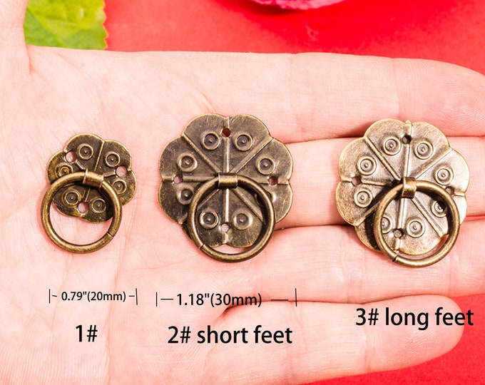20 Retro Flower Edge Hinges Bronze Iron Box Chest 90 Degree - Etsy