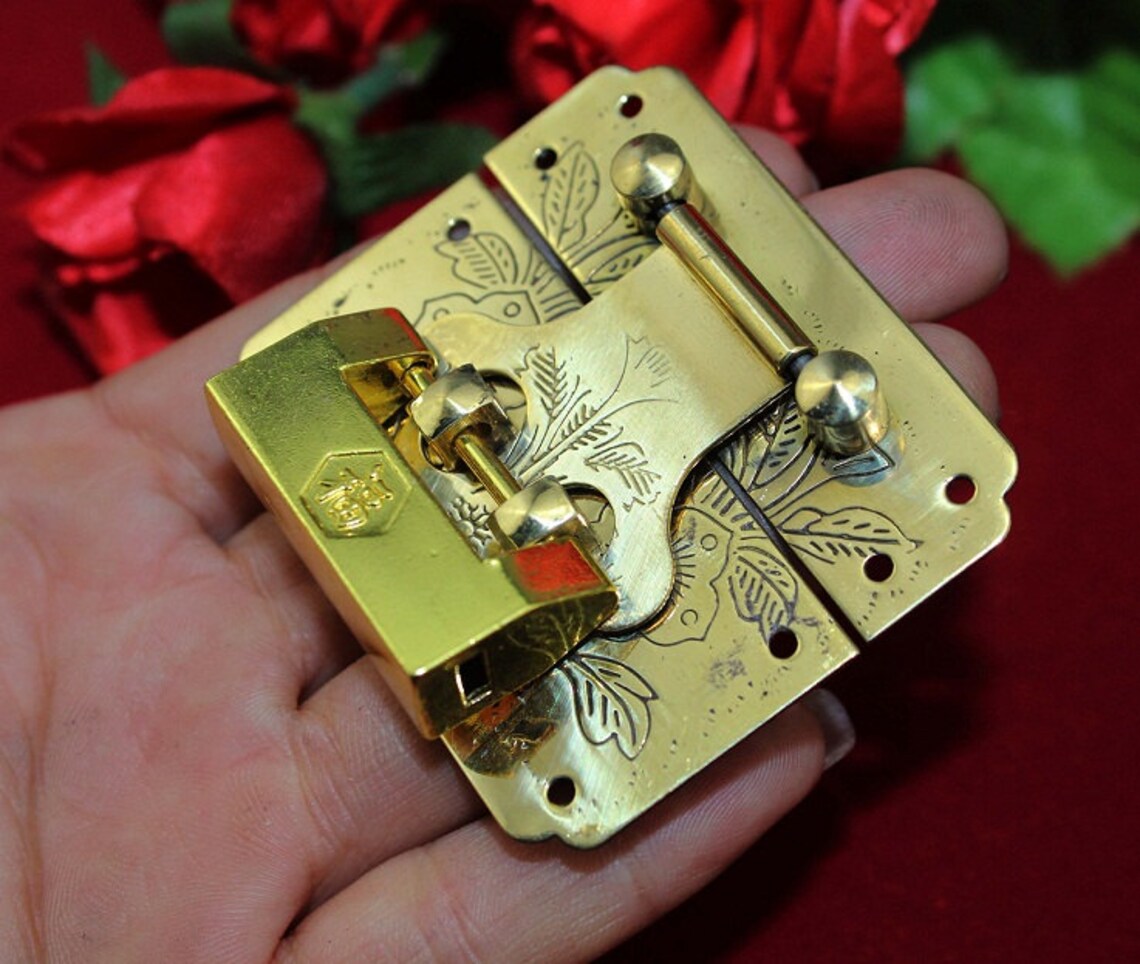 A Set of Latch 52mm Plus Lock 20mm Internal Classical Vintage - Etsy