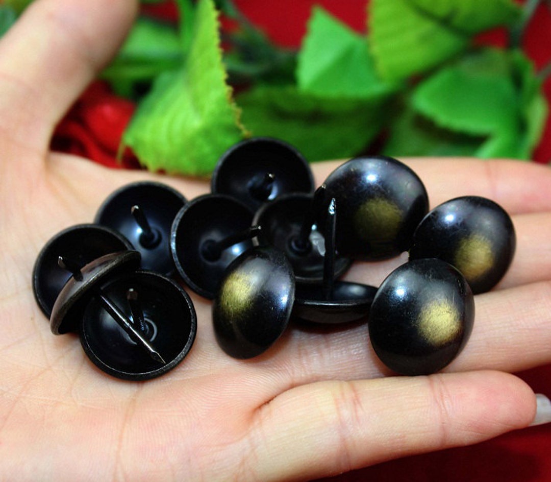 20 Black Tacks Nail Classical Round Head Cat Eye Color - Etsy