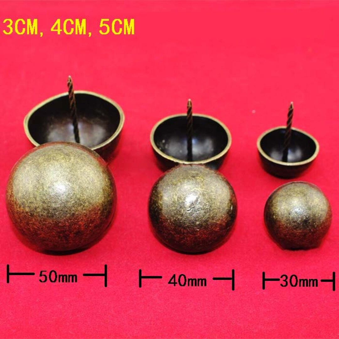 4 Vintage Door Tacks Round Head Upholstery Iron Décor Big - Etsy