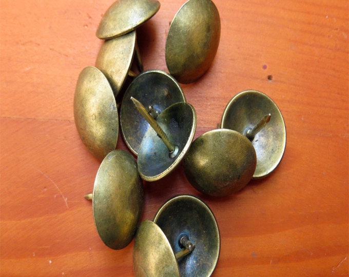 50 or 400 Round Head Tacks Bronze Color Upholstery Vintage - Etsy