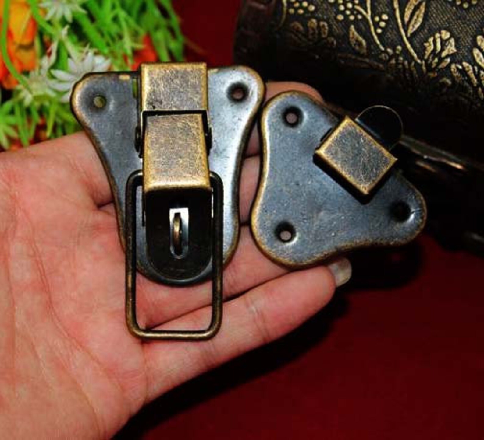 Duckbill Sharp Large Hasp Ancient Wine Box Metal Lock Catch | Etsy