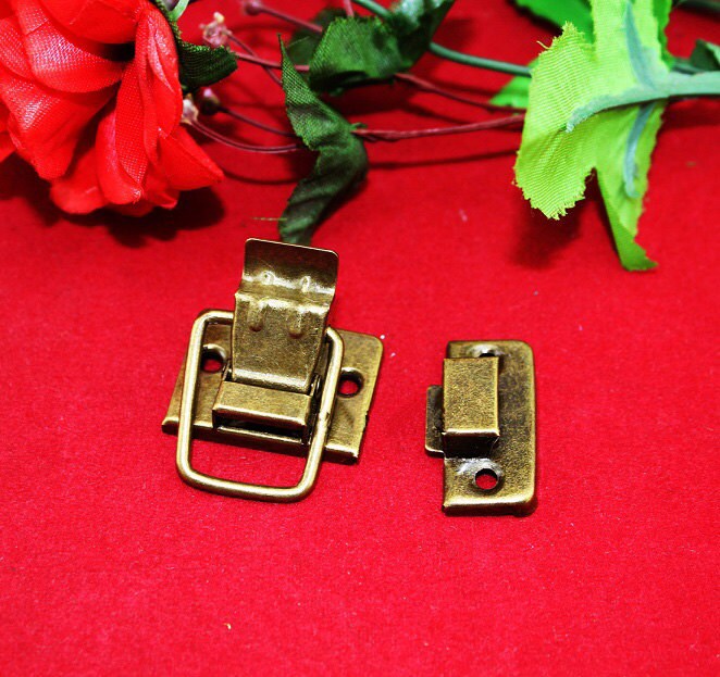 4 Classic Gift Box Hasps Antique Metal Lock Catch Latches - Etsy