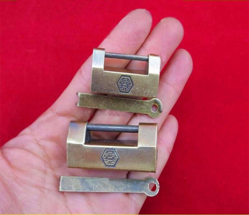 Classical Wedding Lock Metal Jewelry Box Old Chinese Plug - Etsy