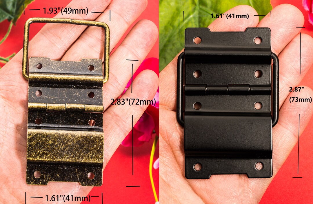 4 Retro Connected Hinges Black Bronze Divide Hinge Iron - Etsy