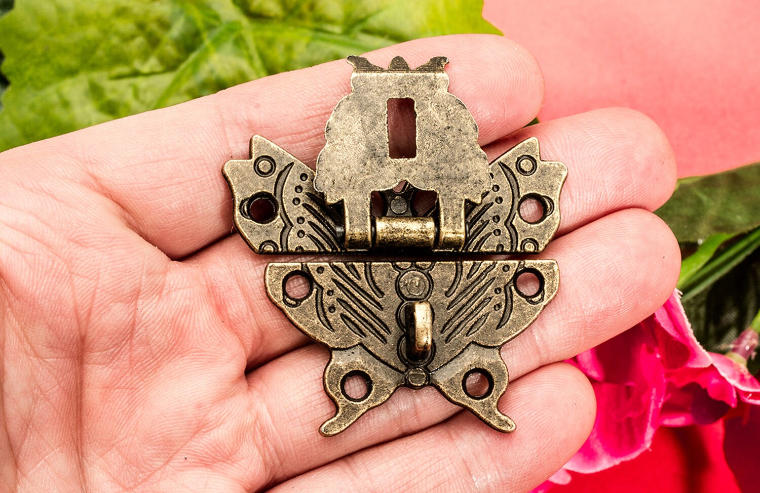 1 or 4 Ancient Butterfly Latches Bronze Hasp Metal Lock | Etsy