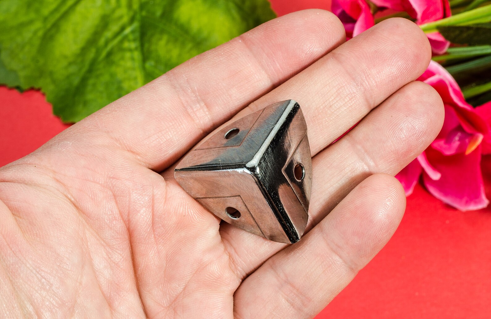 4 White Chrome Corner Caps Modern Cover Protection Chest 3 - Etsy