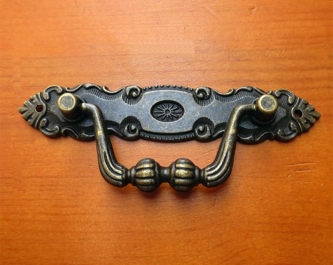 European Style Pulls Vintage Metal Bureau Handle Furniture | Etsy