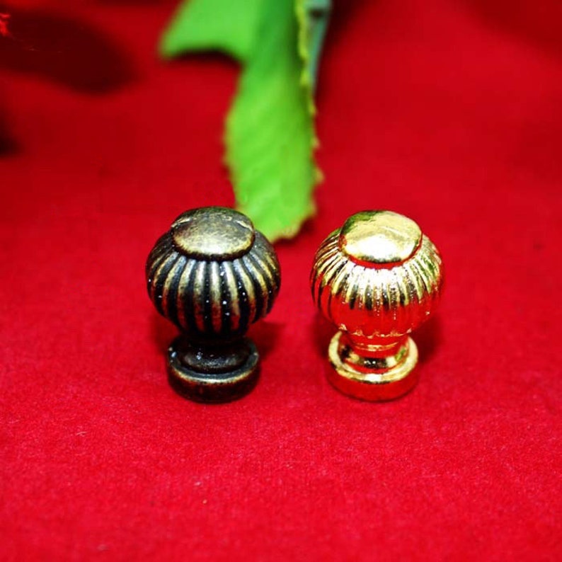 5 Lamp Knobs Ancient Metal Drawer Bureau Lantern Pulls | Etsy