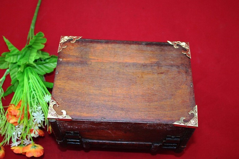 20 Yellow Short Corners Vintage Bronze Iron Wooden Box Cover - Etsy