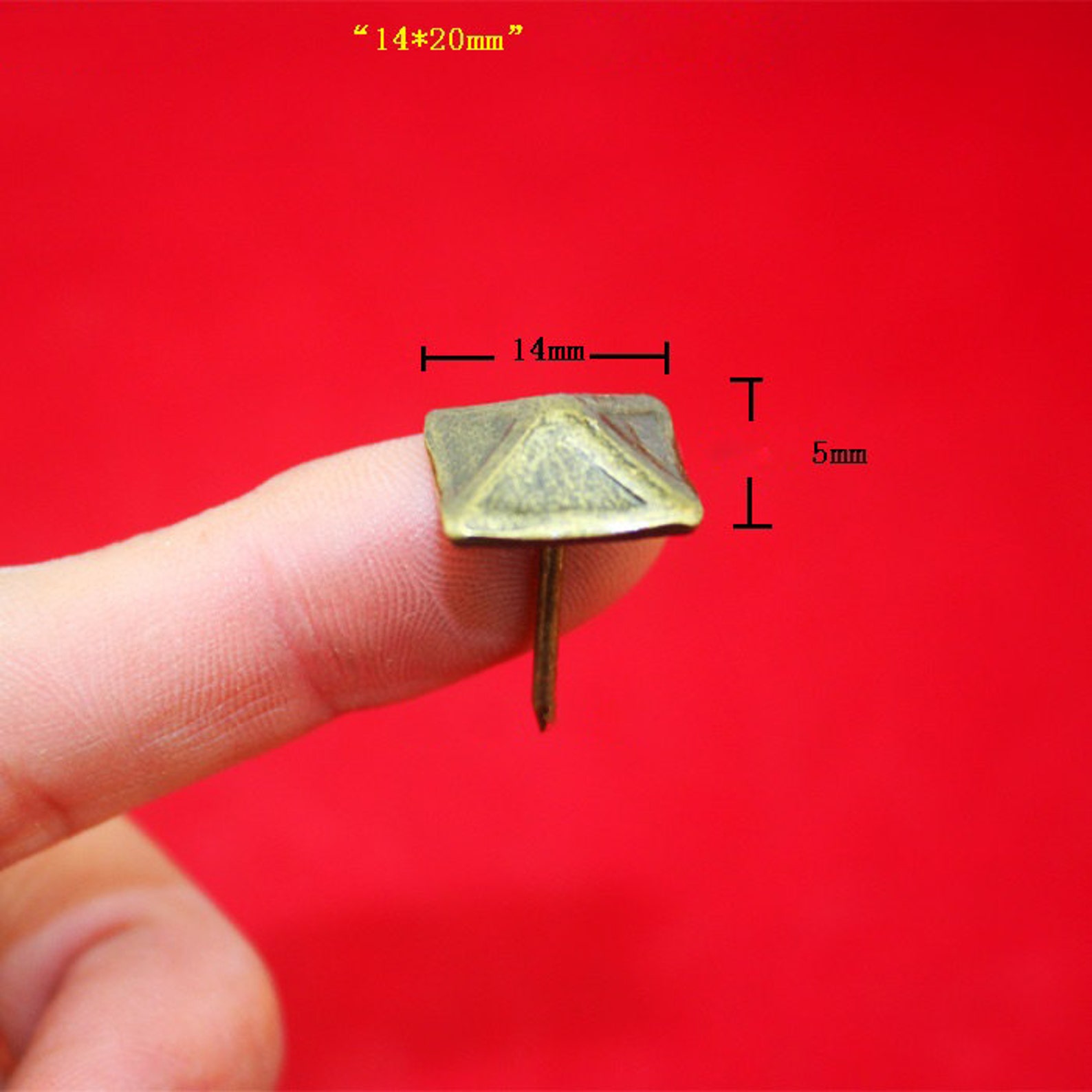 Retro Square Tacks Bronze Iron Finish Pyramid Nails Pins - Etsy