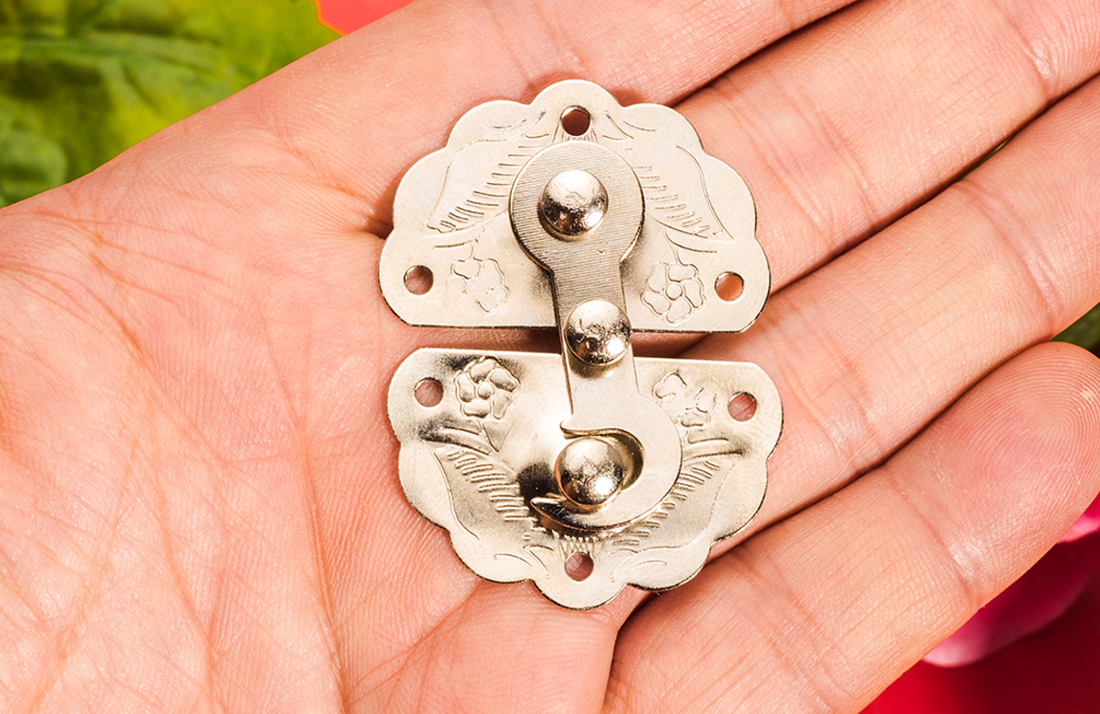 4 Right Hook Hasps Restoring Iron Lock Catch Latches Gift | Etsy