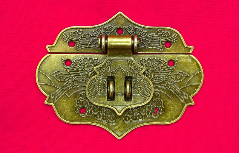 Pair of Retro Phoenix Hasp Bronze Double Hole Latches Wooden - Etsy