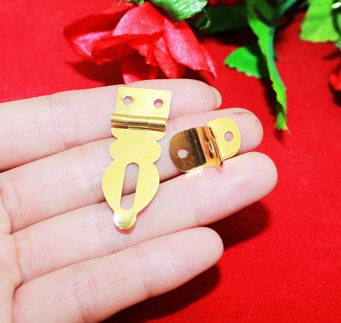 5 Small Yellow Hasp Iron Catch Latches Wooden Box Buckle - Etsy