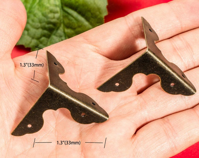 12 Retro Metal Corners Vintage 3 Side Corner Warp - Etsy