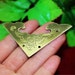 4 Triangle Bat Corners Vintage Brass Accent Trim, Woodwork ...