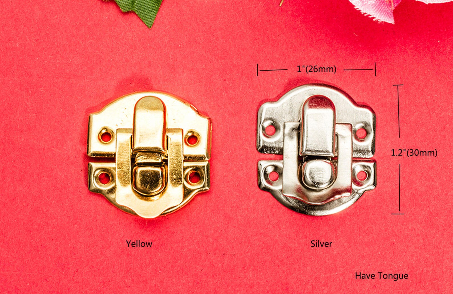 4 or 20 Tongue Hasps Gift Box Metal Lock Catch Latches - Etsy