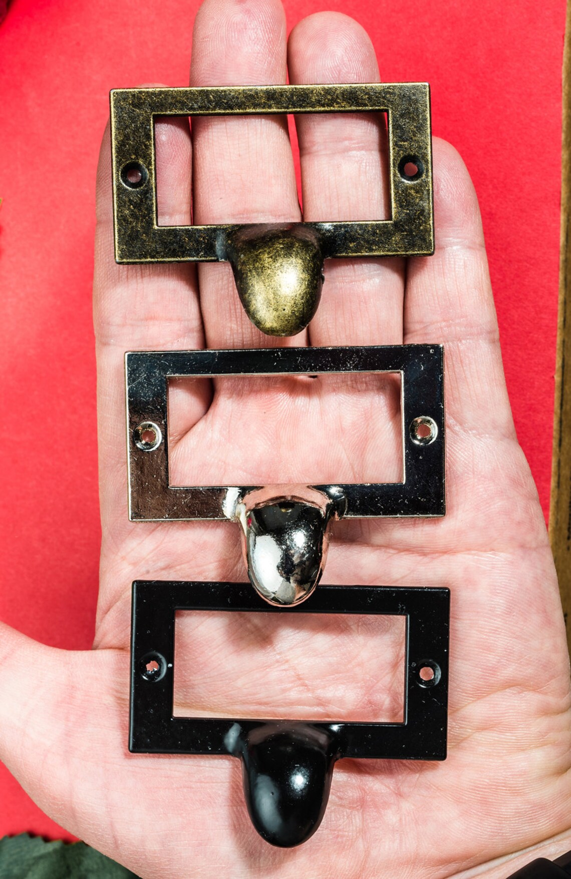 4 Tags Plate Frames Holder Metal Drawer Chest Tag Card - Etsy