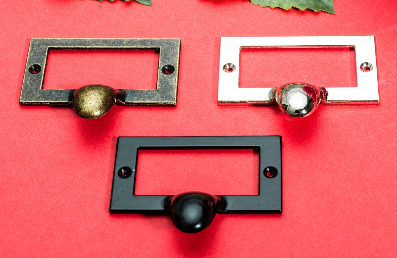 4 Tags Plate Frames Holder Metal Drawer Chest Tag Card - Etsy