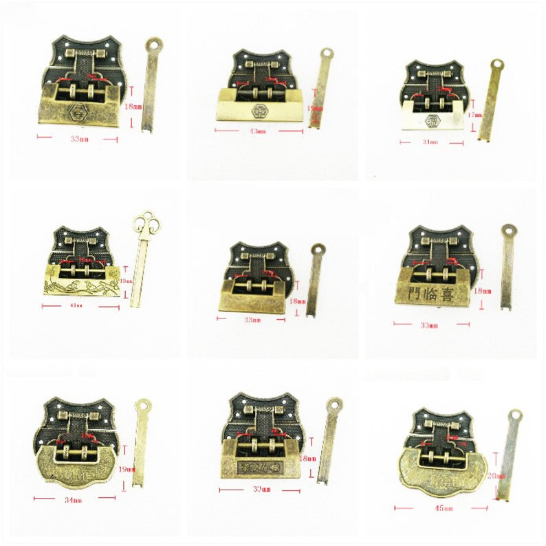 Peach Latches40mmlock Bronze Hasp Alloy Catch Jewel Box | Etsy