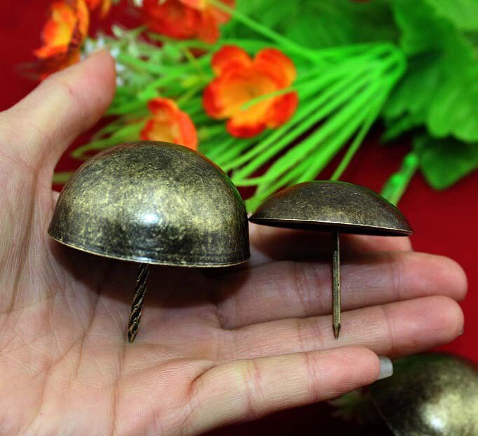 4 Vintage Door Tacks Round Head Upholstery Iron Décor Big - Etsy