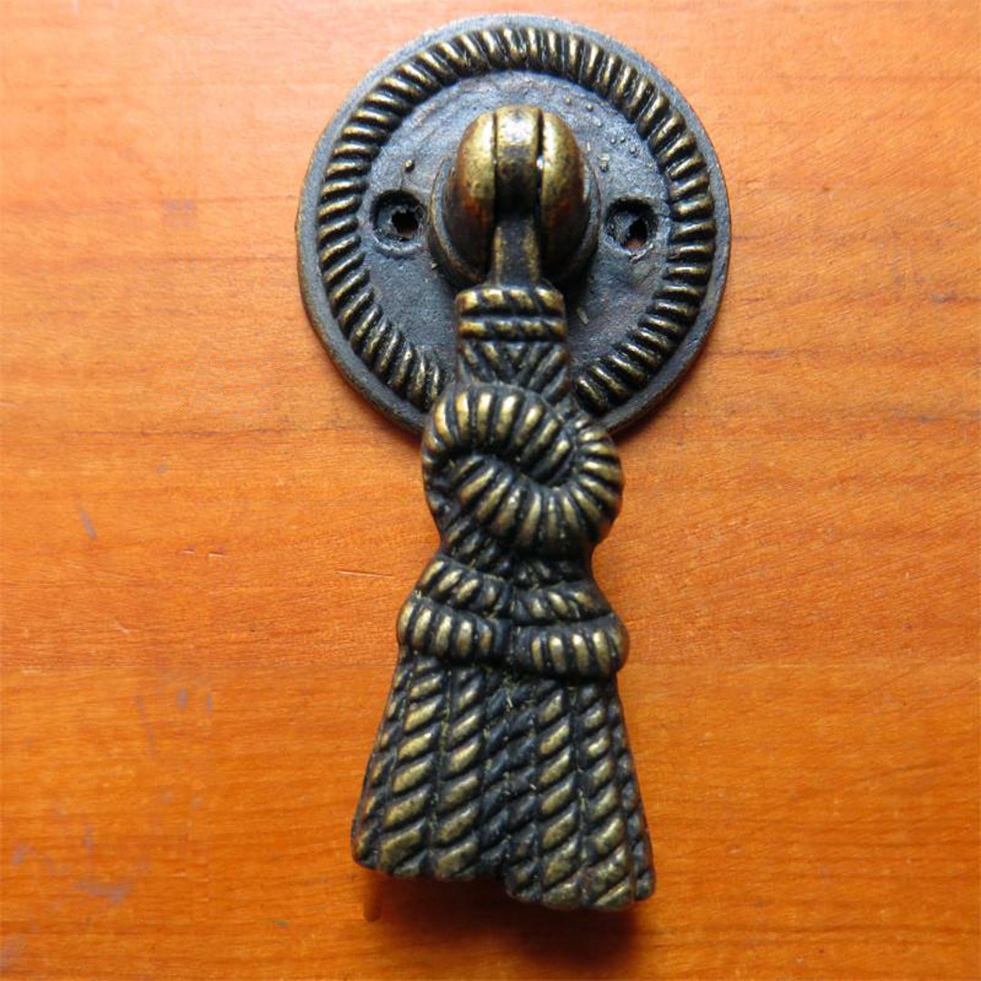 Pair of Old Style Pull Knobs Drawer Knob Vintage Metal Pulls - Etsy