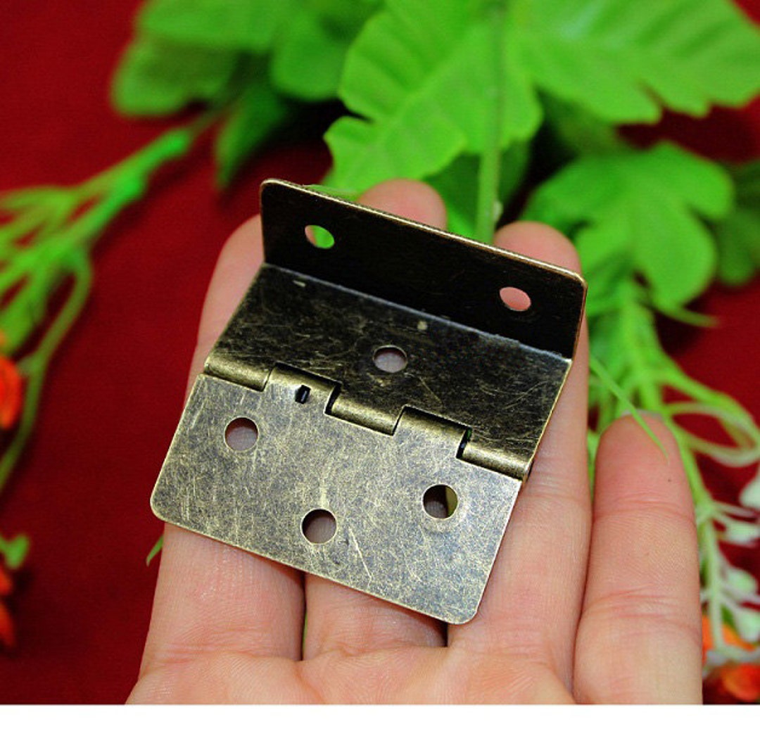 6 Bronze Right Angle Hinges Metal Three Fold Hinges 90 - Etsy