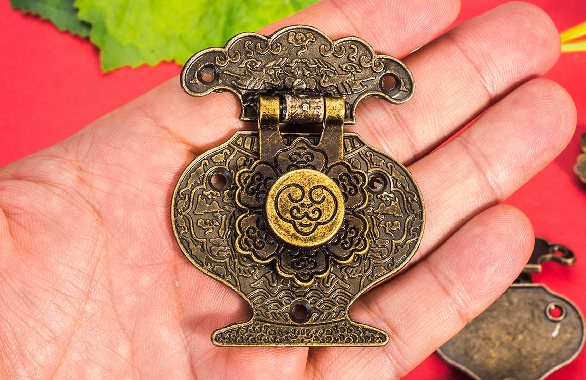 4 Vase Lock Hasp Classical Box Metal Flower Catch Latches - Etsy