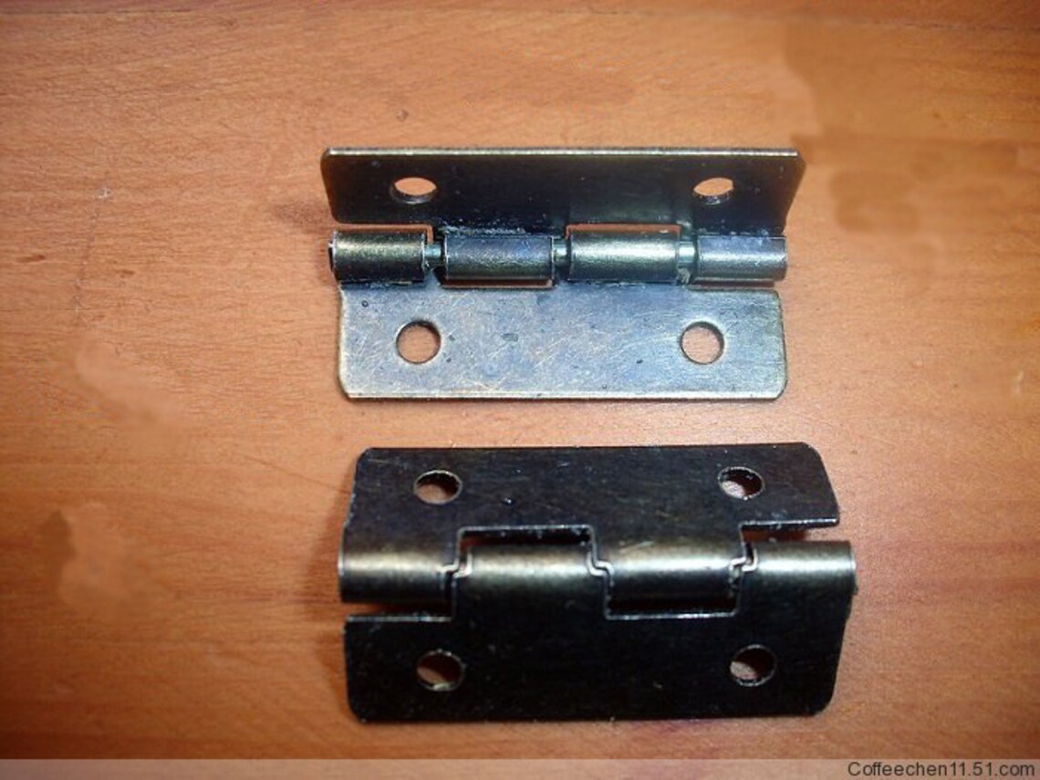 20 Bronze Iron Small Hinges Vintage 90 Degree Wooden Box | Etsy