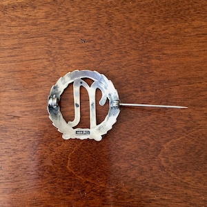 Vintage Monogram Initial N Pin/sterling Silver Initial N Pin/sterling ...