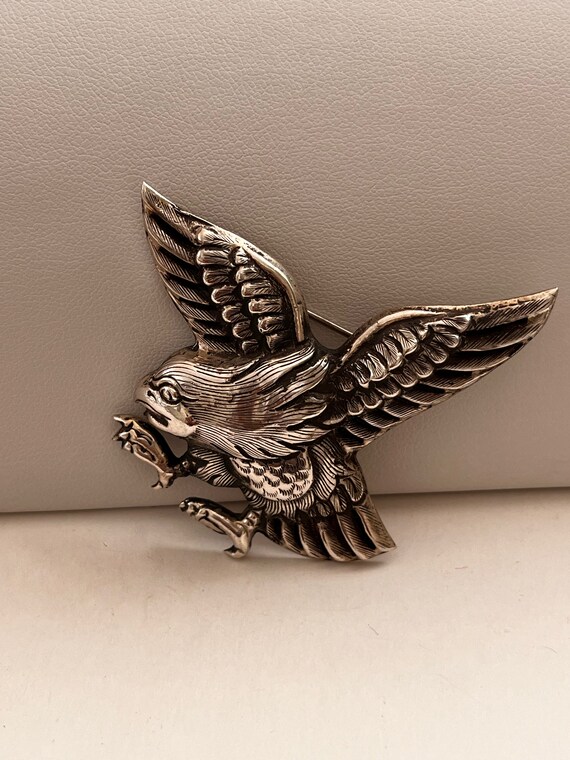 Sterling EAGLE Pin/Sterling Silver EAGLE Pin/Sterling… - Gem