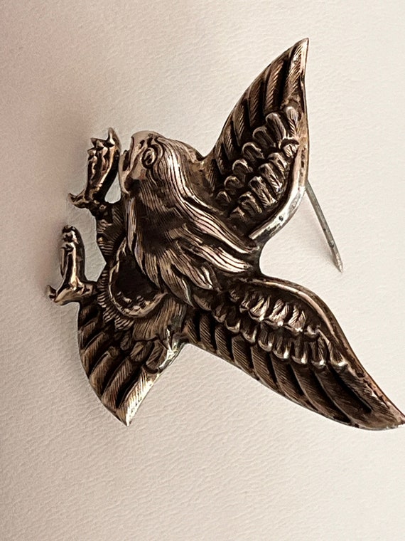 Sterling EAGLE Pin/Sterling Silver EAGLE Pin/Sterling… - Gem