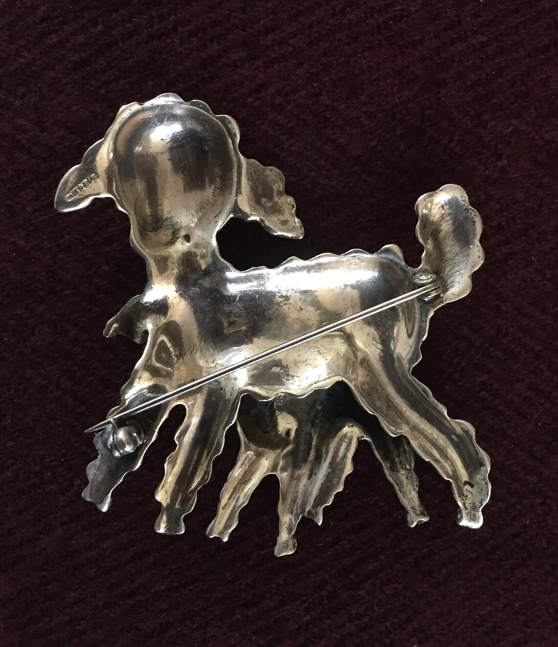 Vintage Sterling Lamb Pin/vintage Mary Had A Little Lamb Pin/sterling ...